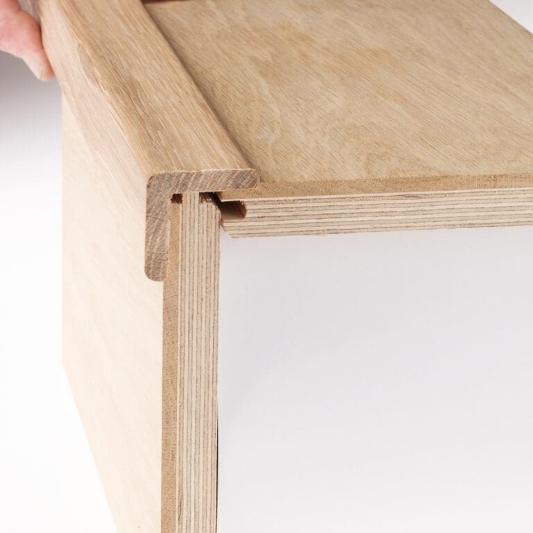 8mm Thick Real Wood Solid Oak Stair Lipping 2.7m