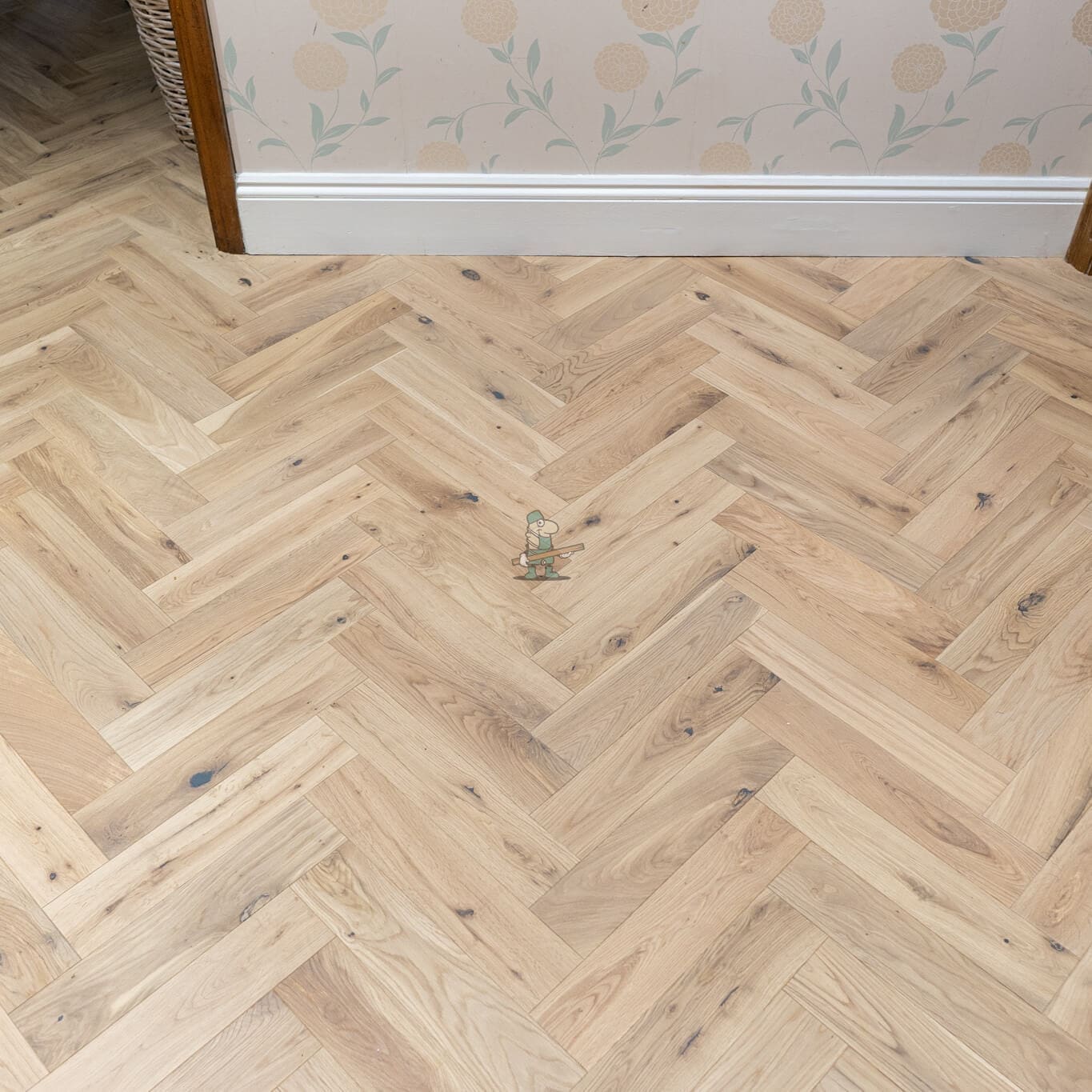 Nature 15/4 x 90mm Seashell Oak Herringbone Engineered Wood Flooring