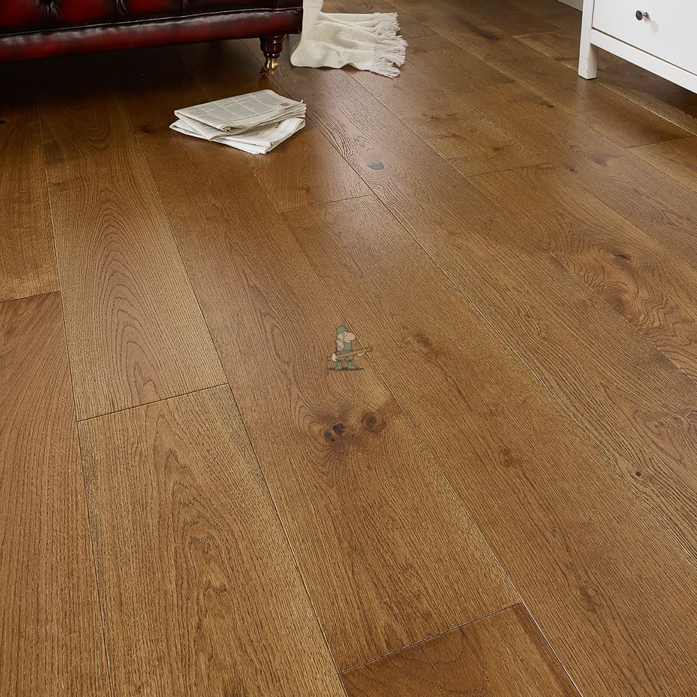 Nature 15/4 x 220mm Brushed Cognac Oak Engineered Wood Flooring