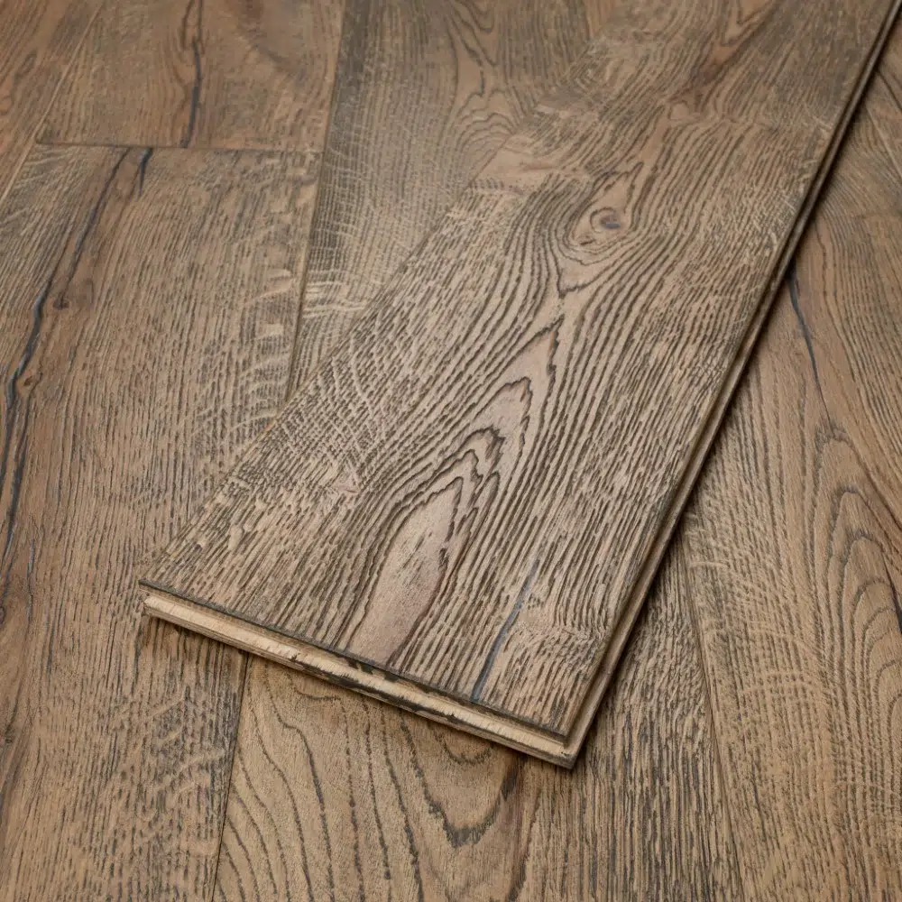 New York 20/6 x 190mm Smoked Oak Distressed Premium Engineered Wood ...